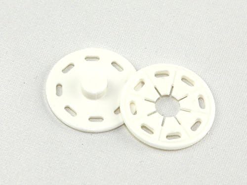 Amazon.com: Extra Large Plastic Nylon Sew-On Press Fastener - White ...