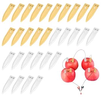 Garneck 30pcs Copper Zinc Electrode Strips for Fruit Battery Experiment ...