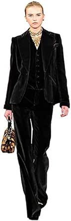 Mi Bo Tong Velvet Suit Women 3 Piece Office Work Business Suit Office ...