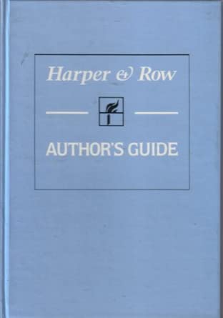 Harper & Row Author's Guide: Books - Amazon.ca