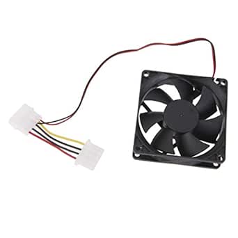 Generic 8025 12V Brushless DC 7 Blade 2 Wires Cooling Fan 80x80x25mm ...