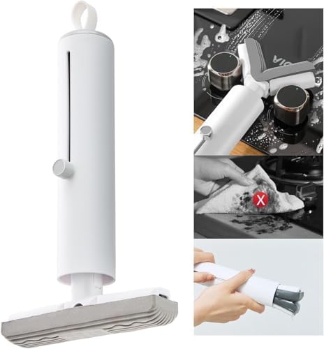 Amazon.com: Portable Self-Squeeze Short Mop, Mini Lazy Hand Wash-Free ...