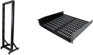 Amazon.com: StarTech.com 42U Mobile Open Frame Network Rack With Wheels - 663lbs - 2 Post 19 ...