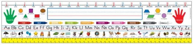 Amazon.com: Spanish Traditional Manuscript Nameplates Grade K-2 ...