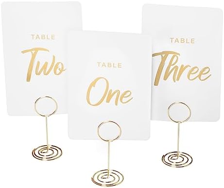 Amazon.com: ElegaAura 32 Pcs Wedding Table Numbers, Gold Table Numbers ...