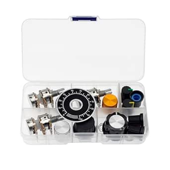 (Pack of 3) WH148 Horizontal Triplet Gang 9 Pins Potentiometer B1M 1M ...