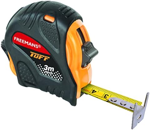 FREEMANS IKON 3m:16mm Steel Inchi Measuring Tape - 3m (Yellow & Black ...