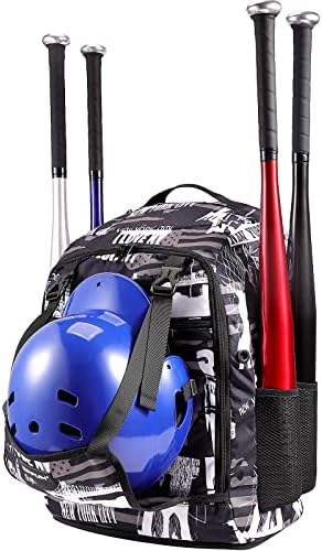 Youth Baseball Bat Bag Backpack, T-Ball & Softball Equipment & Gear for ...