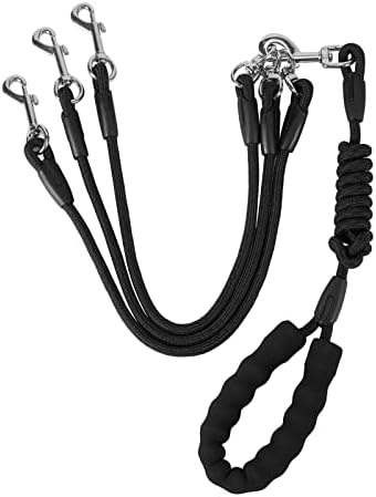 Amazon.com: Wellbro 3 in 1 Durable Nylon Dog Leash with Padded Handle ...