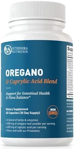 Buy Oregano and Caprylic Acid Blend, Gut Flora Balance Complex ...