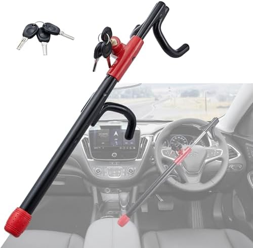 Amazon.com: Hanaive 2 Pcs Car Steering Wheel Lock Anti-Theft Device ...