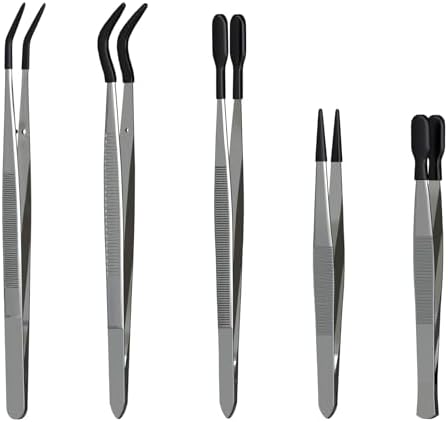 Amazon.com: Entomology Forceps Set by MMOBIEL [5 Pcs] – Stainless Steel ...