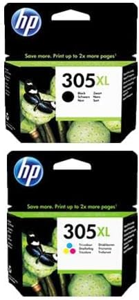 HP 305, Black/Tri-Colour Original Ink Cartridges (6ZD17AE), Pack of 2 ...