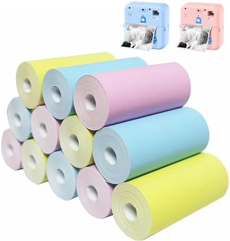 Amazon.com : Kids Camera Paper Roll,12 Rolls for Kids Instant Camera ...