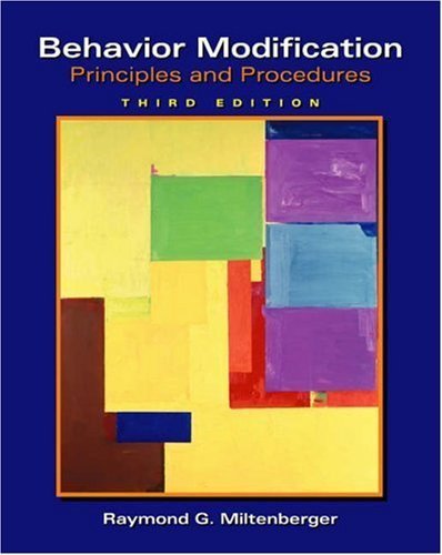 Behavior Modification Principles And Procedures 3rd Edition By