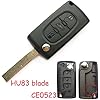 Amazon.com: Remote Control Car Key Case 3 Button Flip Folding Remote ...