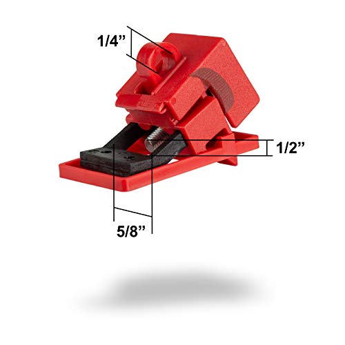 Lockout Tagout Electrical Breaker Clamp Lock Out with TRADESAFE Circuit ...