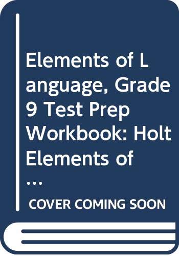 Amazon.com: Elements of Language, Grade 9 Test Prep Workbook: Holt ...
