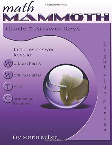 Math Mammoth Grade 5 Answer Keys: Miller, Maria: 9781979294829: Amazon ...