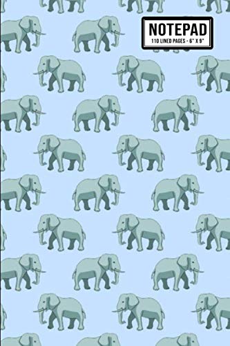 Amazon.com: Elephant Notepad: Elephant Small Lined Notepad / Notebook ...