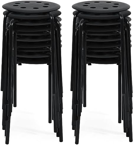 Amazon.com: 10 Pack Stacking Stools Classroom Stackable Stools Sets ...