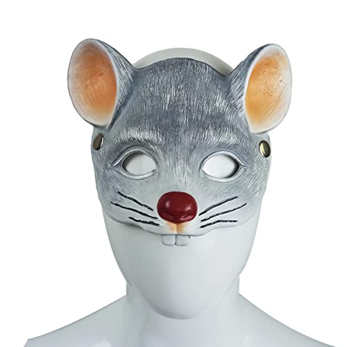 Buy ABOOFAN 3 PCS Rat Head Masks rat masks costume Halloween Animal ...