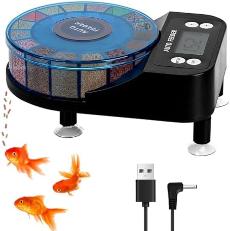 Amazon.com : Podazz Automatic Aquarium Fish Feeder Moisture Proof ...