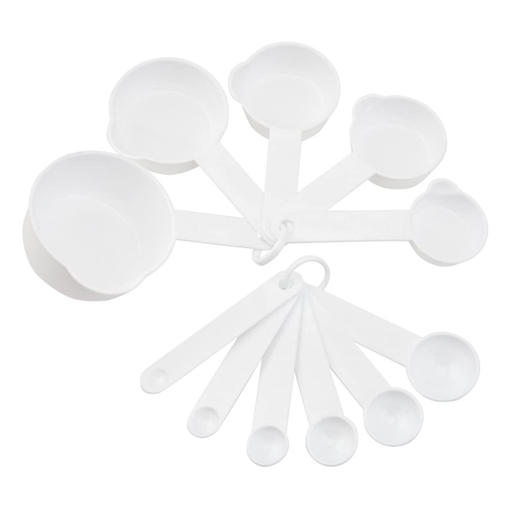 Amazon.com: Set of 11 Pieces Plastic Measuring Cups and Spoons Set ...