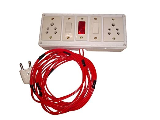 Hand Made Extension Cord Electrical Board with Indicator and 2 Sockets ...
