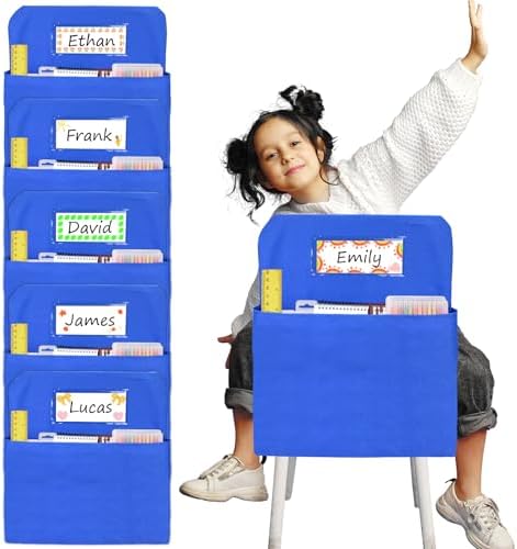 Amazon.com: EAONE Chair Pockets for Classrooms Set of 24, Large ...