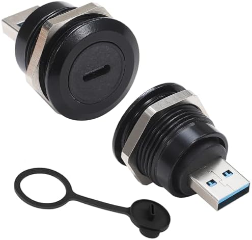 Amazon.com: QIANRENON USB C Panel Threaded Fixed Mount Coupler ...