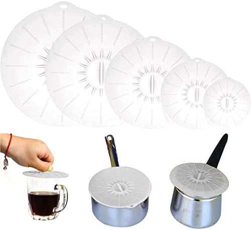 Amazon.com: Silicone Lids Covers - Microwave Food Cover for Bowls,Cups ...