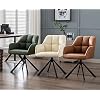 Amazon.com: Shunzhi Modern Leather Office Chair No Wheels Swirl Desk ...