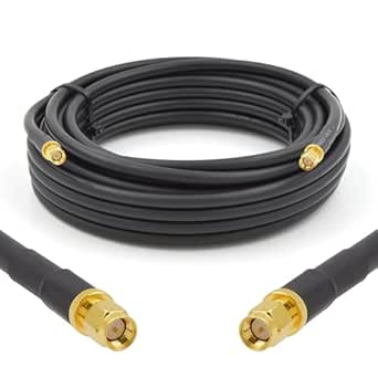 Amazon.com: RANGEFUL SMA Cable 30cm 1ft Ultra Low Loss Coax Cable 5D-FB Ø7.5mm Extension Lead ...