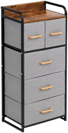 SMILEDRIVE® Small Chest of Drawers | Fabric Drawer Storage Organizer ...