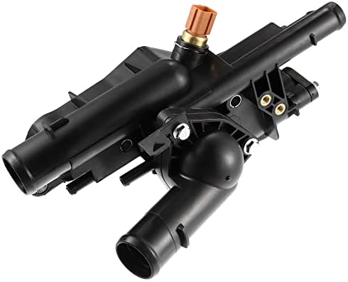 Amazon.com: X AUTOHAUX Water Outlet Engine Coolant Thermostat Housing ...