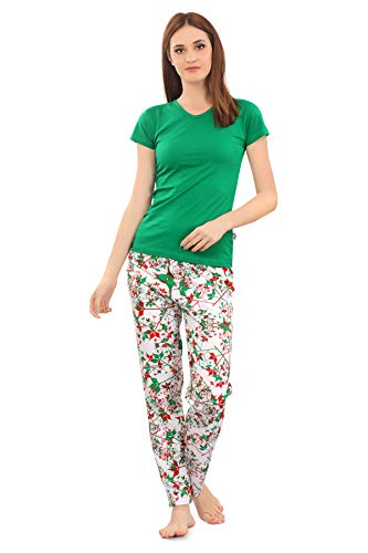 Buy Zebu Women's Night Wear Set (B Green, Medium) at Amazon.in