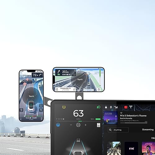 topfit Tesla Model 3 Model Y Center Console Phone Holder Mobile Phone ...