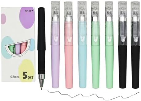 Maydahui 9 Pcs Cute Chocolate Pocket Pens Mini Short Small Pen ...