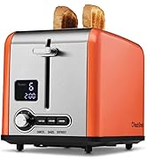 Amazon.com: Peach Street 2 Slice Toaster Compact Bread Toaster with ...