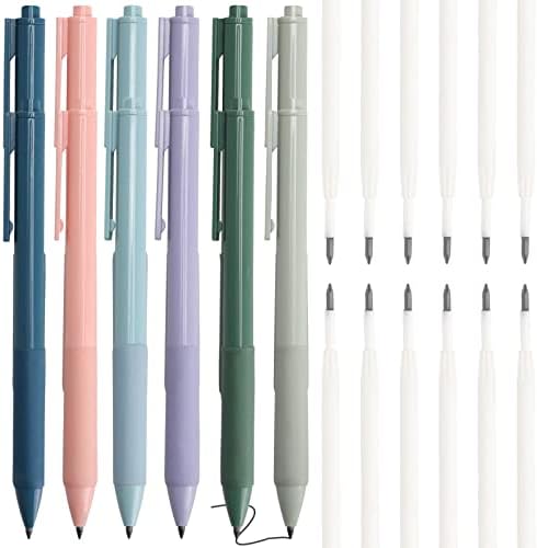 Amazon.com : Tecbeauty 12Pcs Inkless Eternal Magic Pencil with 12 ...
