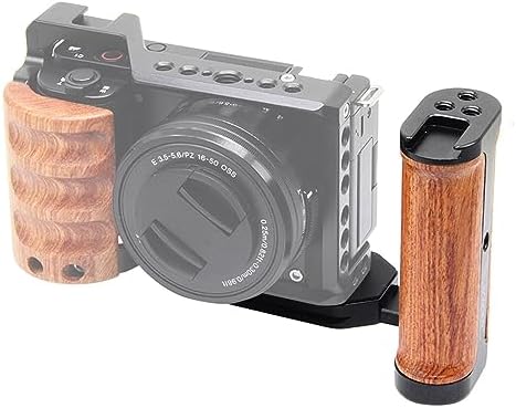 Amazon.com : NovelGoal Camera Cage with Leather Cage Handle Compatible ...