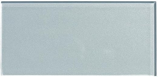 Aspect Peel and Stick Backsplash Glass Backsplash Tile in Glacier for ...