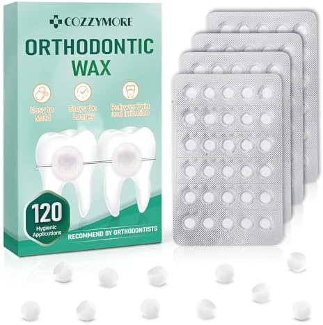 Amazon.com : 120 Wax for Braces, Orthodontic Wax for Dental Wax Dots ...