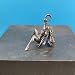 Brass Sitting Posture Sexy Legs Naked Women Statue,Black Metal - Want ...