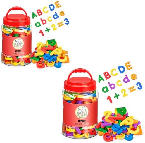 Amazon.com: JoyCat 78PCS + 104PCS Magnetic Letters Numbers Alphabet Fridge Magnets ABC 123 ...