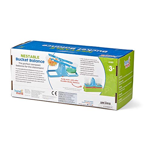 Snapklik.com : Hand2mind Blue Nestable Bucket Balance, Clear Double ...