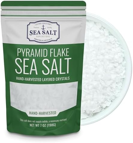 Amazon.com : White Pyramid Sea Salt Grains for Steak – Hand-Harvested ...