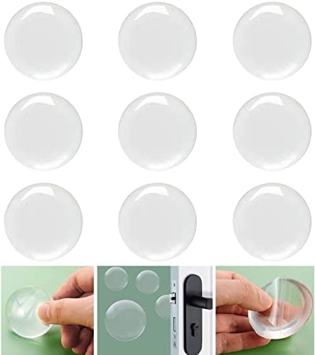Amazon.com: 6Pcs Door Knob Stoppers Wall Protector, Mabor Clear Door ...