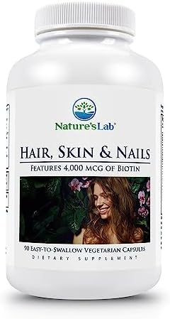 Amazon.com: Nature's Lab Hair Skin and Nails - Biotin, BCAA, MSM ...